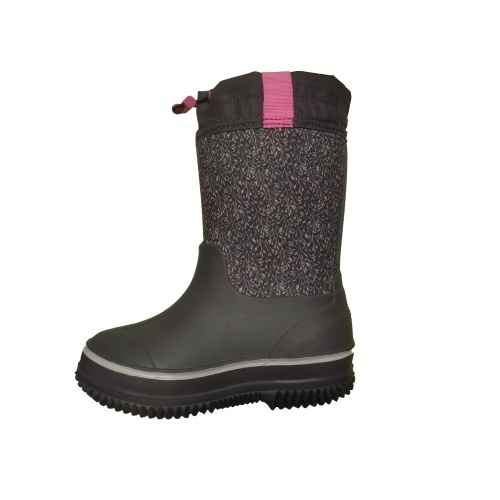 Kids grey TPE neoprene boot with cuff