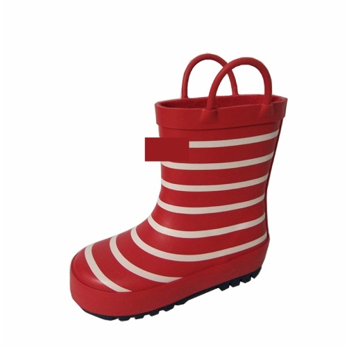 Stripe kid's rubber boot