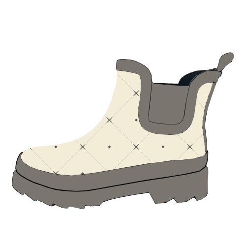 Lady wholesale waterproof ankle rubber rain boot welly