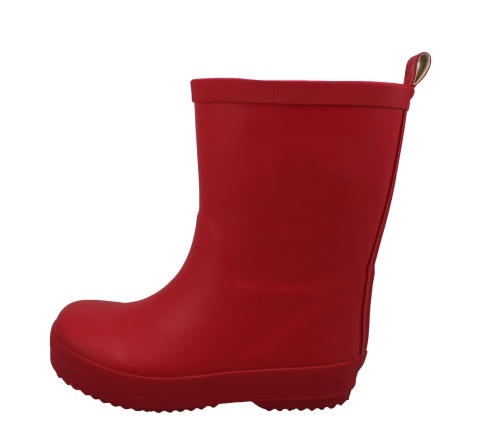 Kids high quality red matty rubber rain boot welly