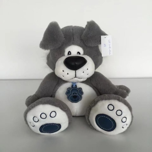 Kids grey cutie bear furry toy